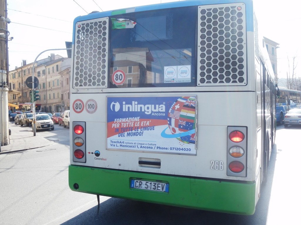 Anche Inlingua Ancona ON AIR con TABELLE e ADESIVE BUS | LPE Libenzi ...